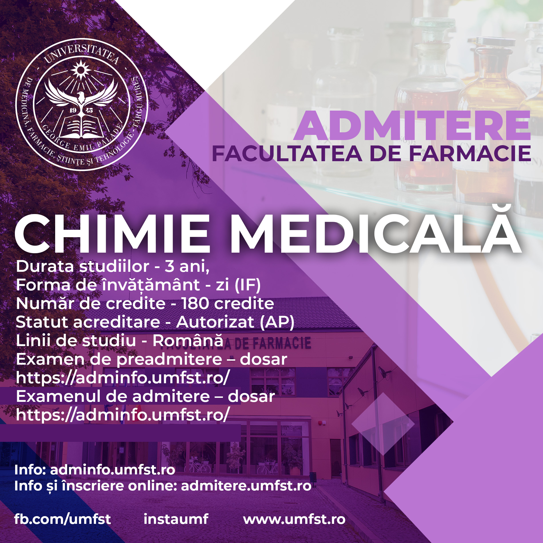 FARMACIE – Admitere@UMFST