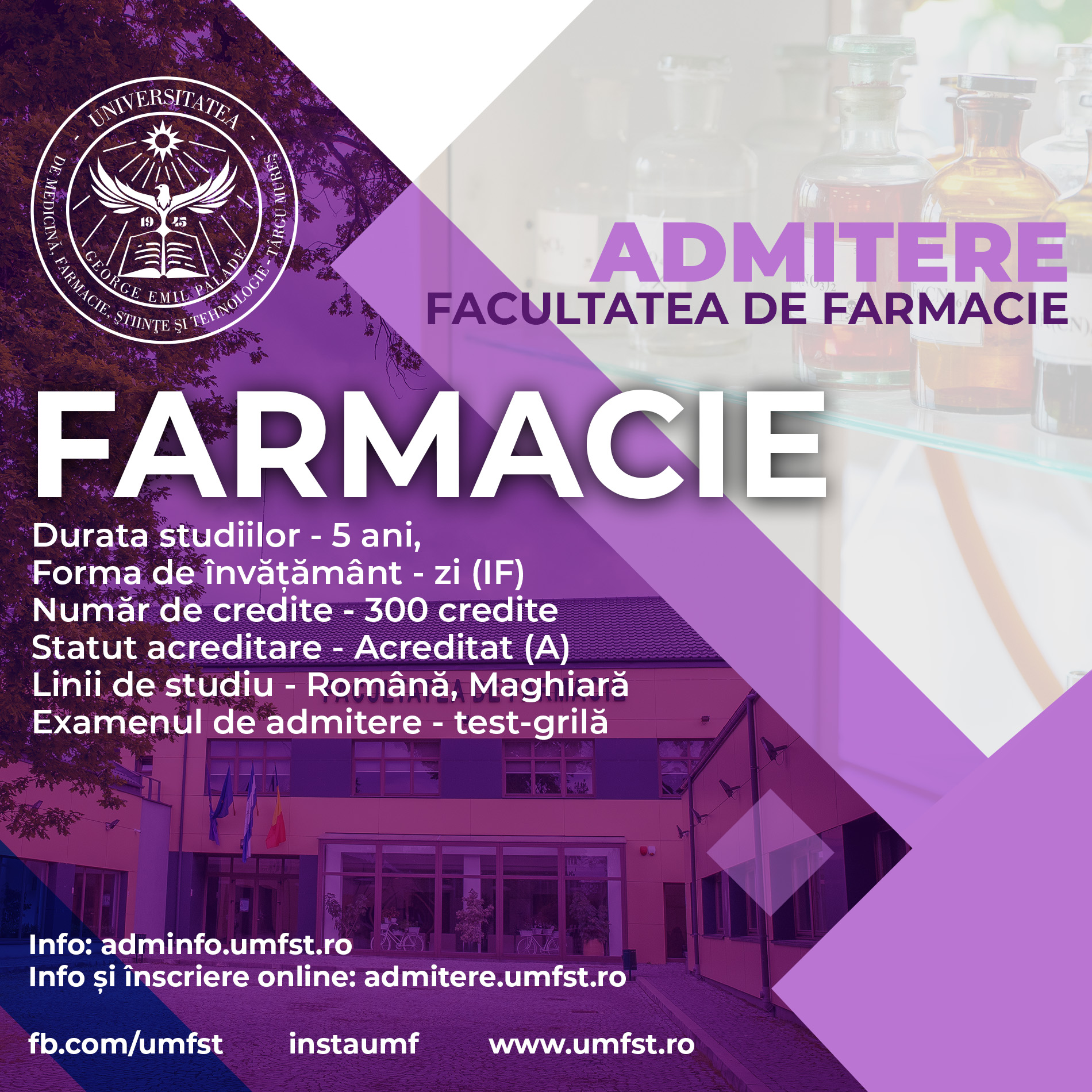 FARMACIE – Admitere@UMFST