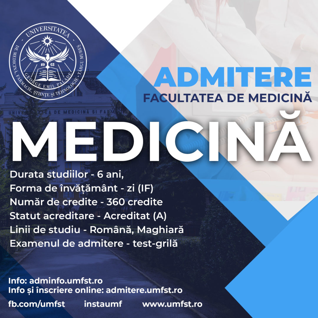 MEDICINĂ – Admitere@UMFST